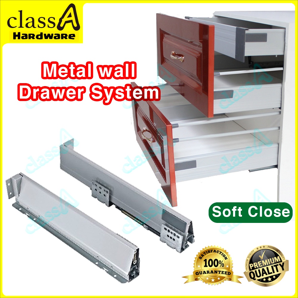 ClassAHW Metal Double Wall Kitchen Drawer Organizer Storage Cabinet ...