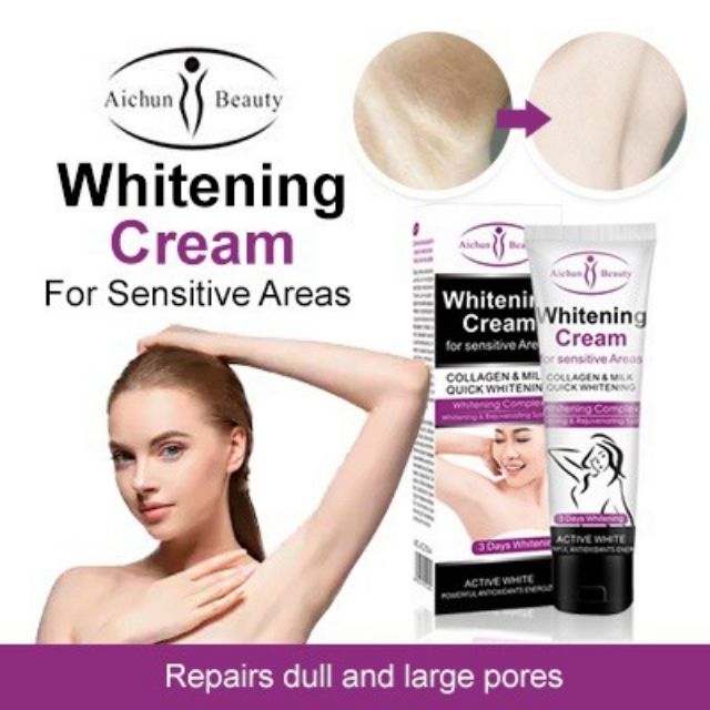 Aichun Beauty Whitening Cream For Body Dark Skin, Lightening Face, Neck, Bikini, Thigh And ...