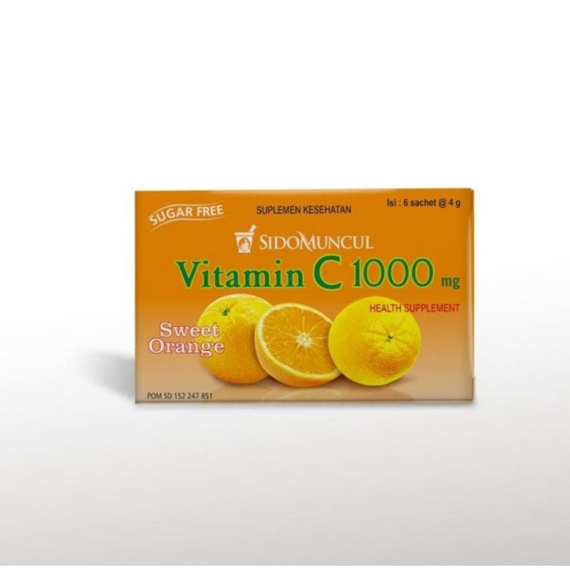 Sidomuncul vitamin c 1000 ecer 1 box Contents 6 Sachets | Shopee Malaysia