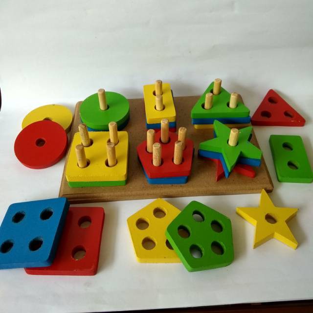 6-stack Geometry Blocks | Shopee Malaysia