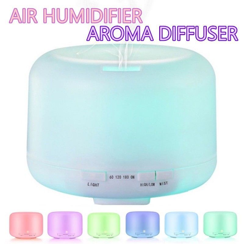500ml Air Humidifier Aroma Diffuser Aromatherapy LED Humidifier Air ...