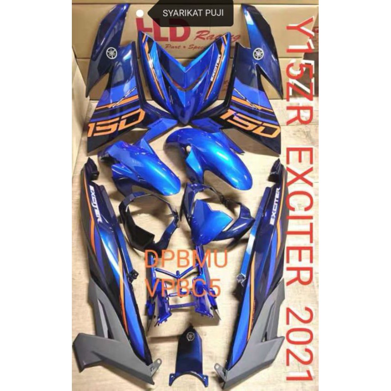 Y15ZR V1/V2 COVER SET EXCITER BLUE 2021 HLD (NEW LOOK) | Shopee Malaysia
