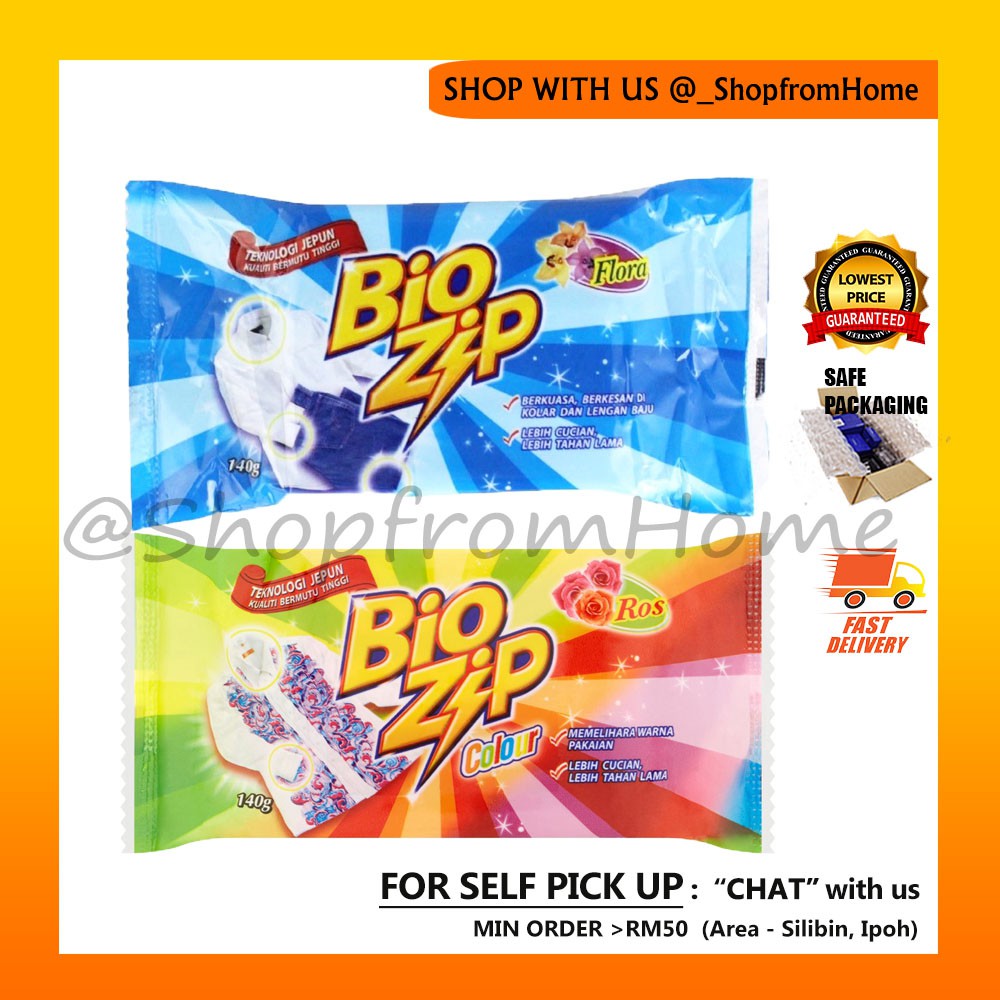 BIO ZIP Detergent Bar Colour/Flora140g | Shopee Malaysia