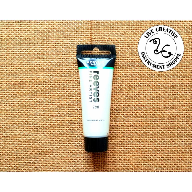 REEVES Acrylic Paint 22ml - Artist IRIDESCENT White (Per Tube) | Shopee ...
