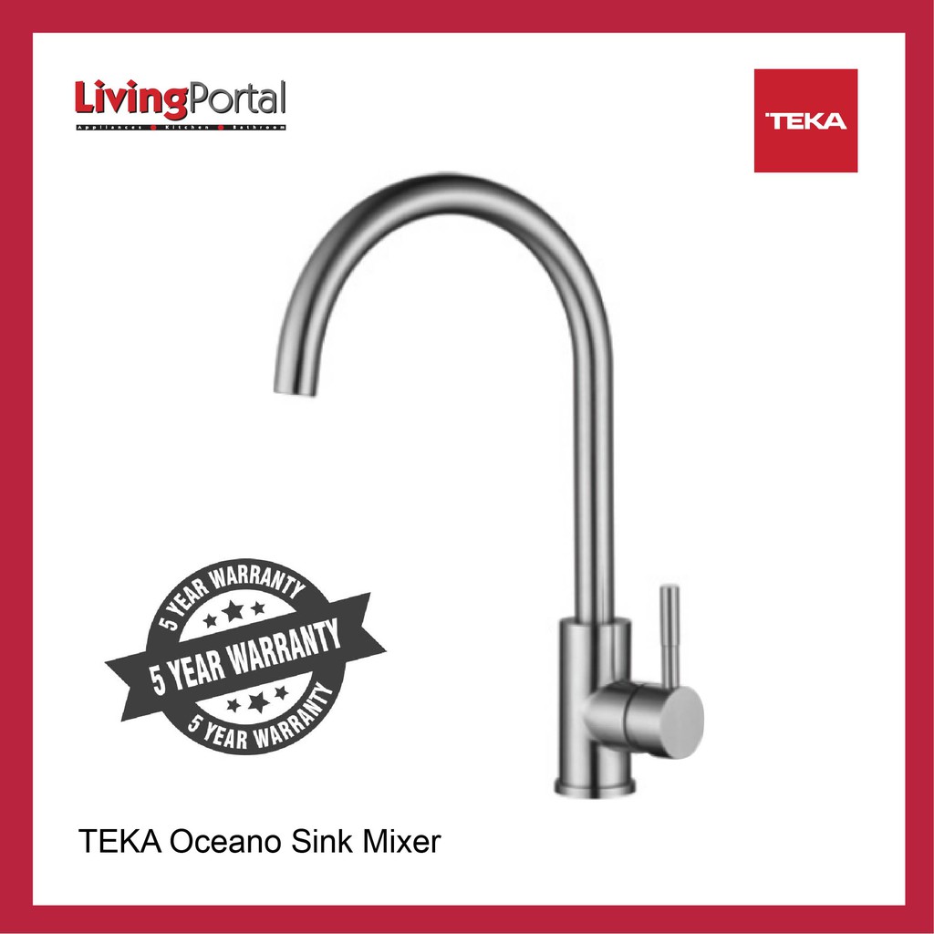TEKA Kitchen Sink Mixer - Oceano (74915TM00 ) - S/Steel ( Matt ...