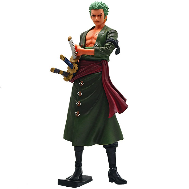 Anime One Piece Roronoa Zoro POP Big Standing Swordman Action Figure ...