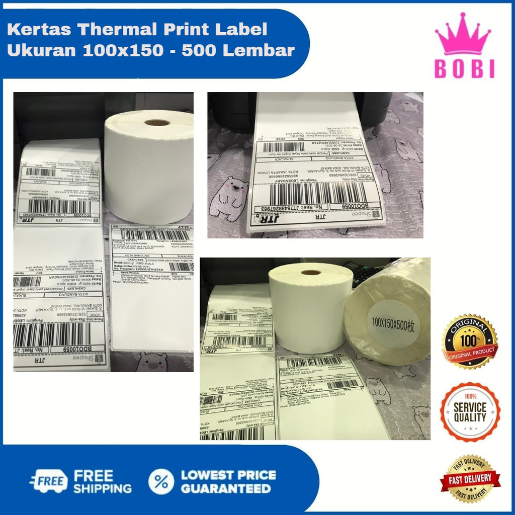 Thermal Sticker Labels - Receipt Printing Paper / Thermal Printing ...