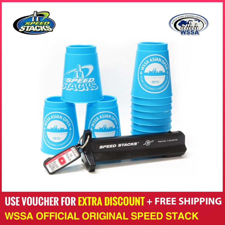 WSSA Official Speed Stack CUP Pro Series 2 ASIAN OPEN (BLUE) Game Sport ...