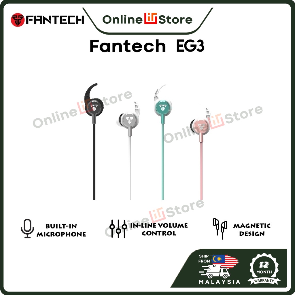 💯ORI FANTECH SCAR EG3 Ear In Gaming Headset, 3 Sizes Ear Tips, Free ...