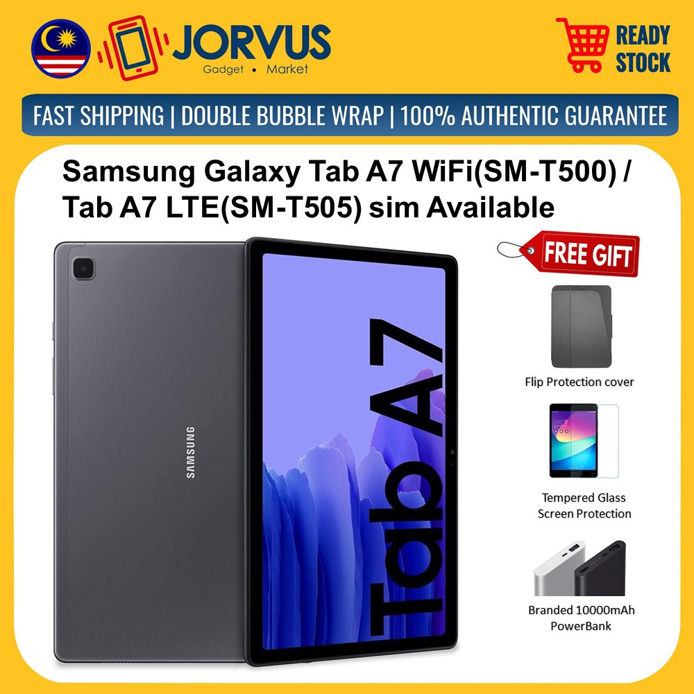 SAMSUNG Galaxy Tab A7 WiFi (SM-T500) / Tab A7 LTE (SM-T505) (3GB RAM ...