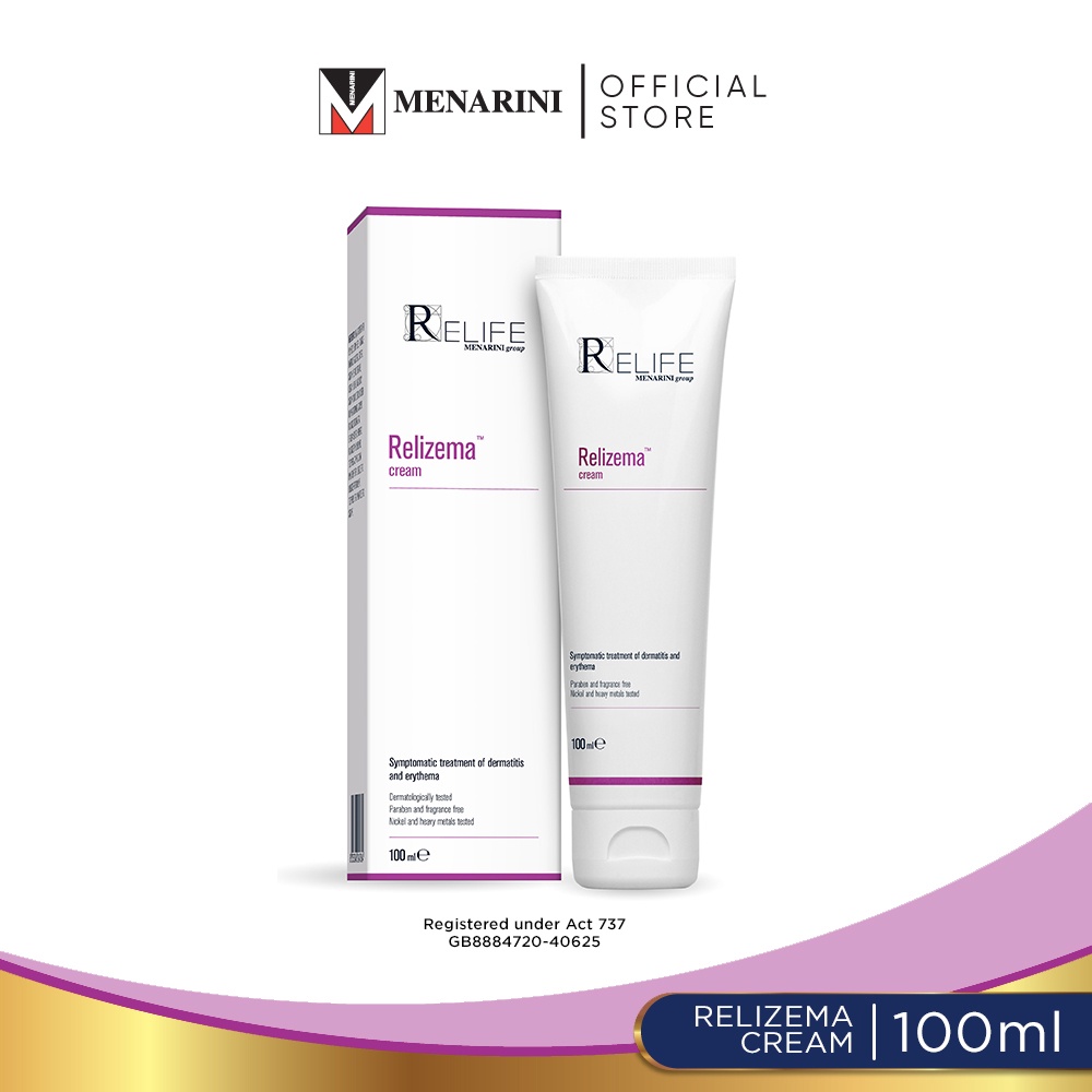 Relizema Cream 100ml Tube | For Dermatitis & Erythema - Restore skin ...
