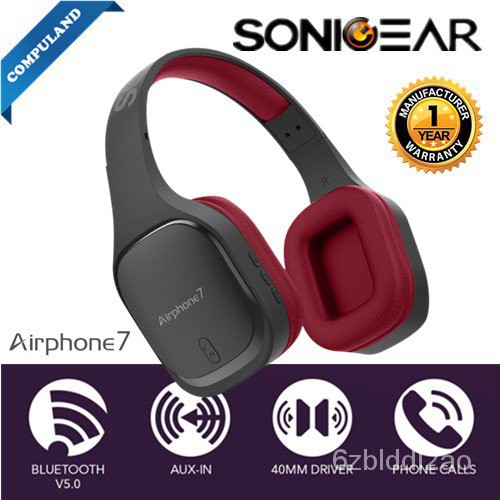 Sonic Gear Airphone 7 Bluetooth Headphone loh0 | Shopee Malaysia
