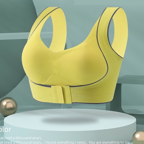 Women's Non-wireless Bra Lightweight Gather Support Posture Correction ...