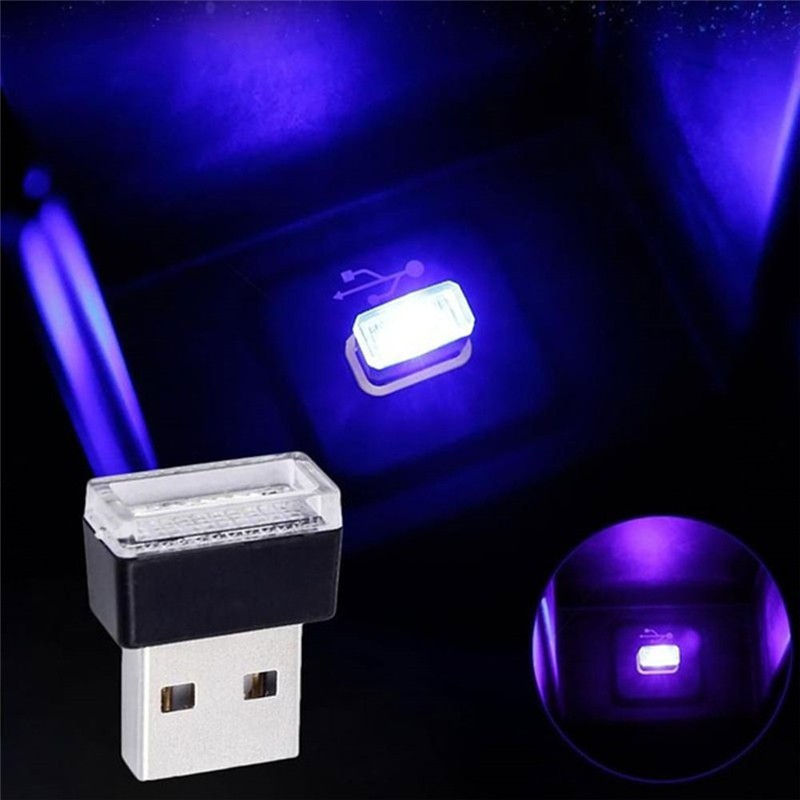 USB LED Wireless Car Interior Lighting Kit Decoration Atmosphere Light ...