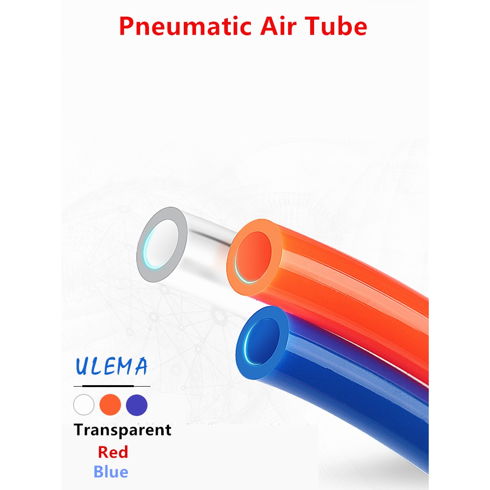 1 Meter Pneumatic Pipe Tube diameter4mm/6mm/8mm/10mm/12mm PU Air Gas ...