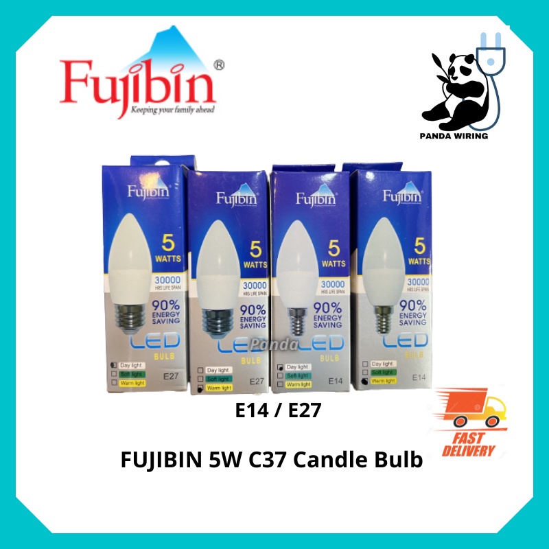 FUJIBIN 5W LED Candle Bulb / Energy Saving Bulb LED 5W Mentol LED E27 ...