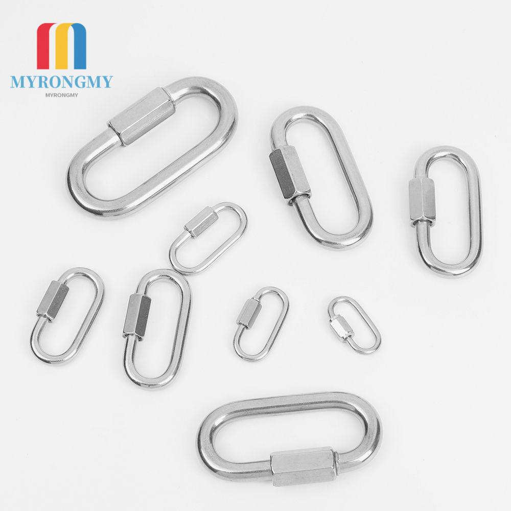 MYRON 9 Sizes Safety Snap Hook Quick Links Chain Connecting Ring ...
