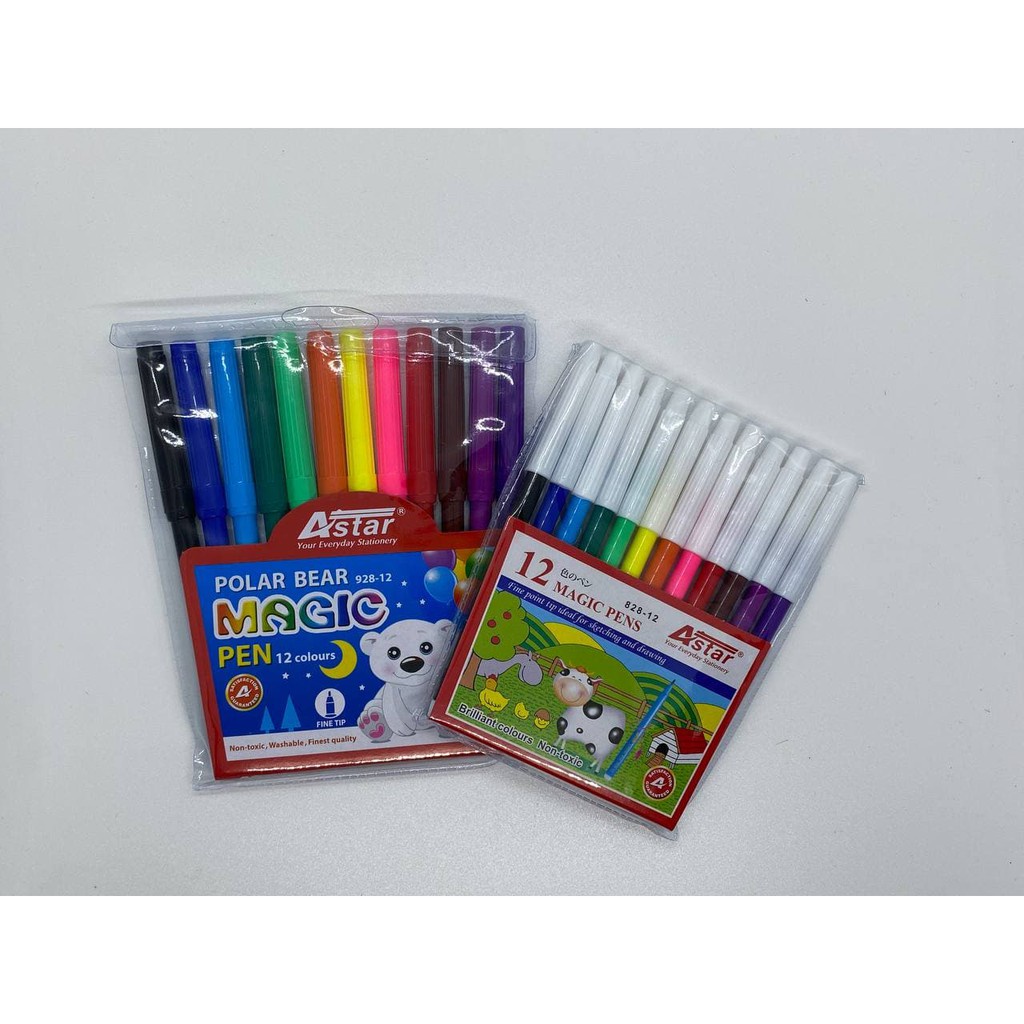 🔥 ASTAR MAGIC PENS 12 COLOURS / SCHOOL / COLOUR | Shopee Malaysia