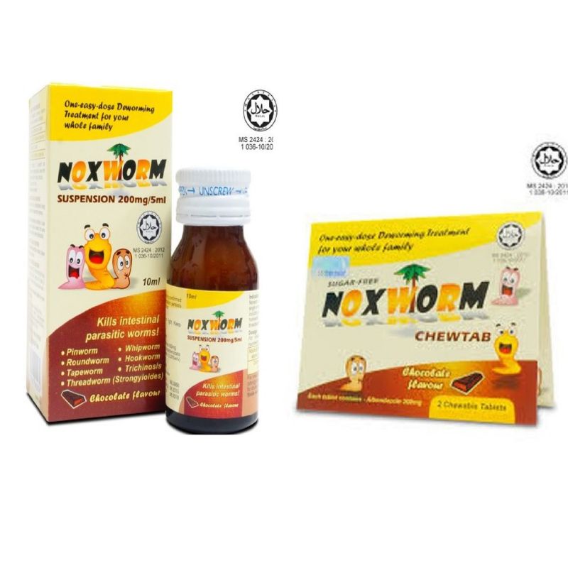 NOXWORM chewtab & suspension ubat cacing | Shopee Malaysia NOXWORM chewtab & suspension ubat cacing | Shopee Malaysia