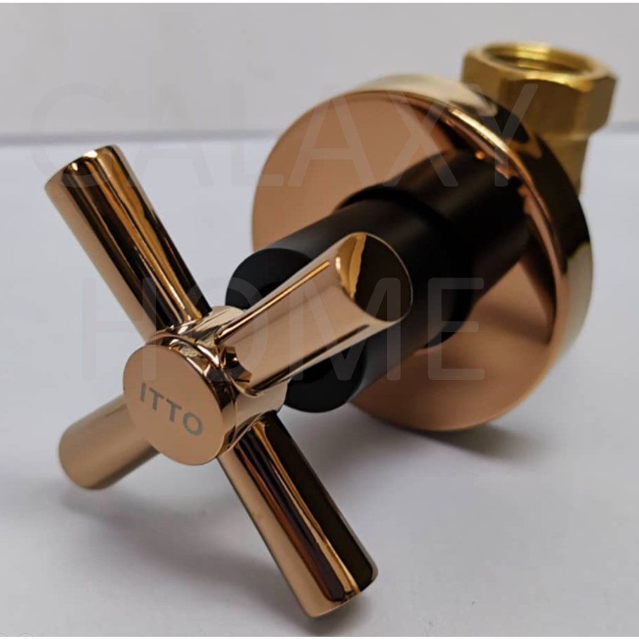 HIGH QUALITY FULL TURN CONCEALED STOP COCK STOPCOCK [GOLD / Rose Gold ...