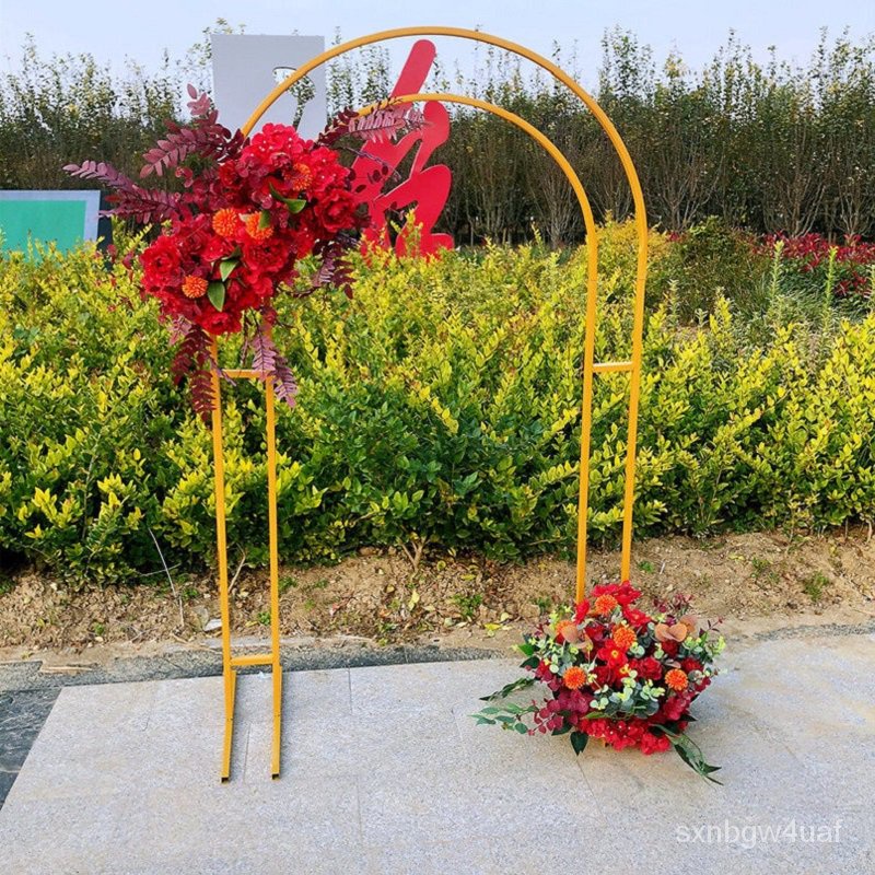 Arch Wedding Backdrop Stand Bridal Shower Flower Arch Wrought Iron ...