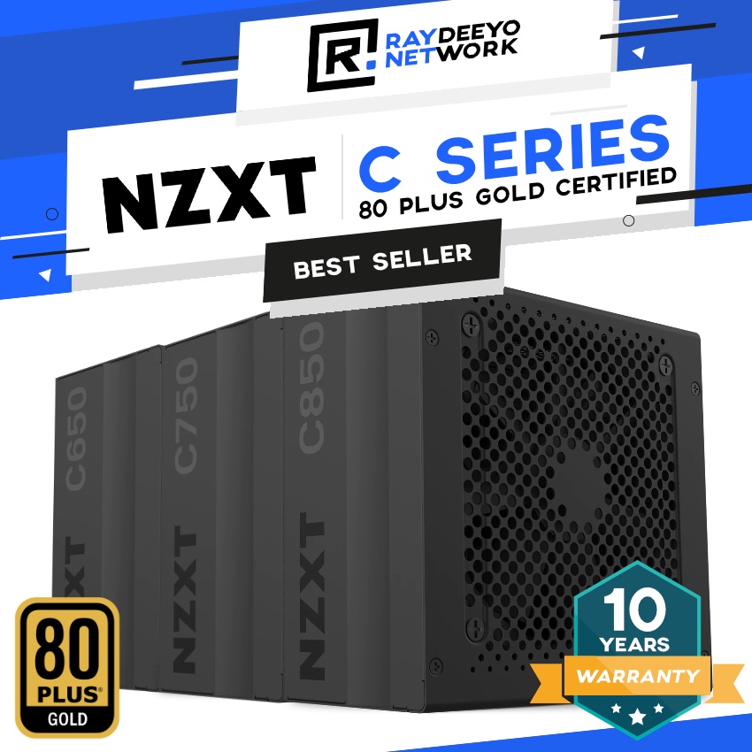 NZXT C650/C750/C850/C1200 650W/750W/850W/1200W ATX Modular Power Supply ...