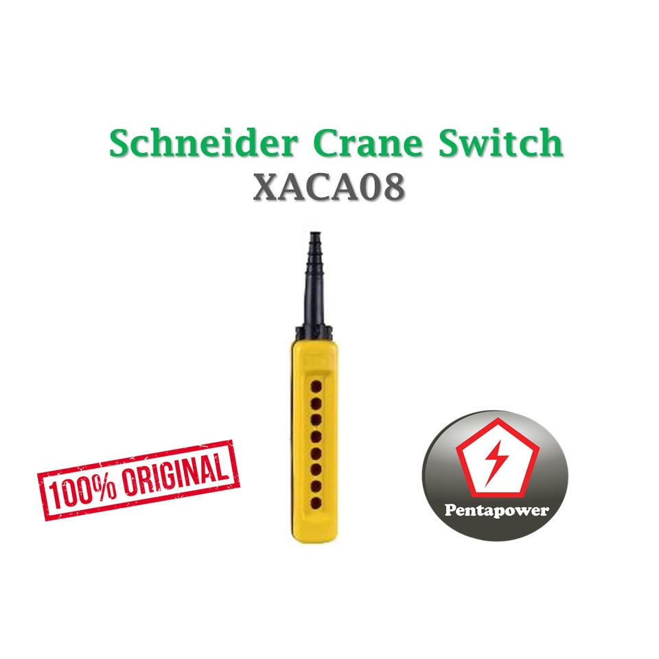 SCHNEIDER XACA08 Harmony XAC, Empty pendant control station, plastic ...