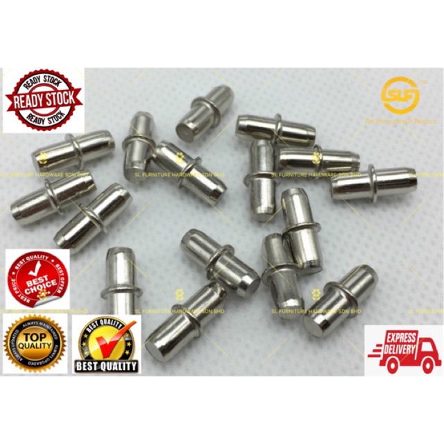 SLF Shelf stud pin for furniture wardrobe shelve bracket metal stud ...