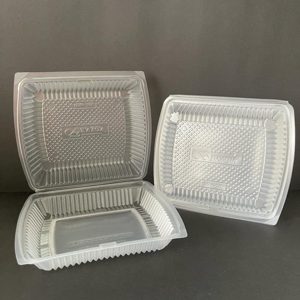 BIG LUNCH BOX (50PCS)BENXON BX-290 DISPOSABLE PP PLASTIC FOOD BOX ...