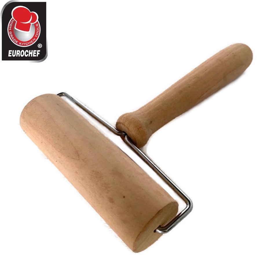 Eurochef Wooden T-Shape Pastry Pizza Dough Roller/ Nuts Crackers ...