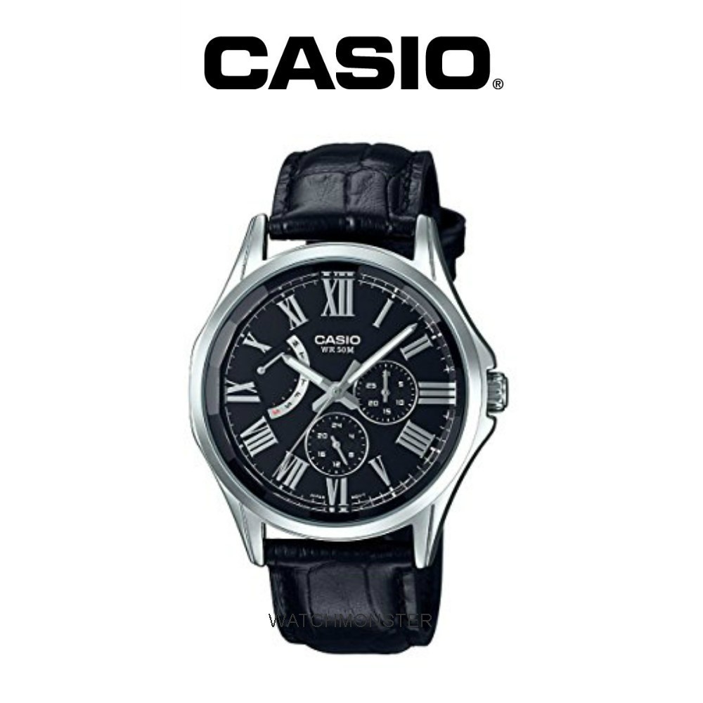 Casio classic analog Genuine Leather Band watch (original) MTP-E311LY ...