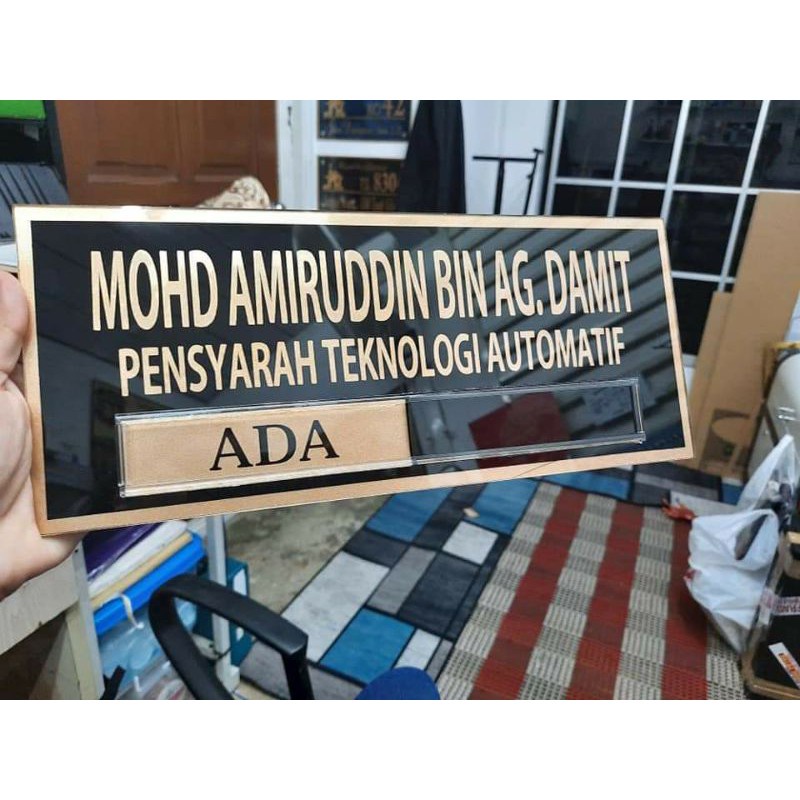 High-quality papan tanda nama pintu bilik office.. | Shopee Malaysia