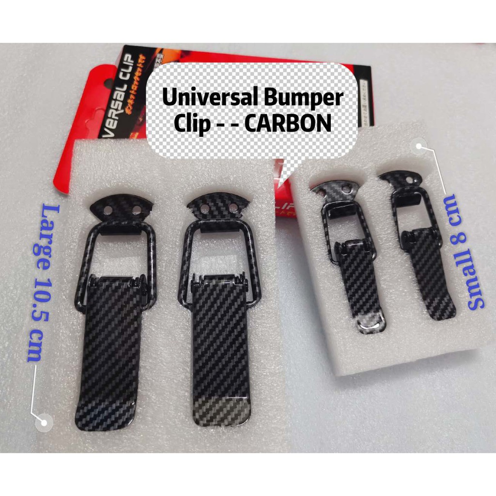 Universal Bonnet Bumper Clip - CARBON (Big / Small) | Shopee Malaysia