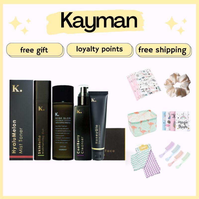 KAYMAN BEAUTY CoalFace Soap, CoalBerry, Rosa Glow Essence, Skintella ...