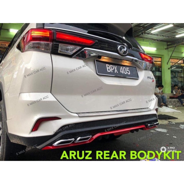 PERODUA ARUZ V1 BODYKIT/ FRONT + REAR BUMPER PROTECTOR GUARD SKIRT 2pcs ...