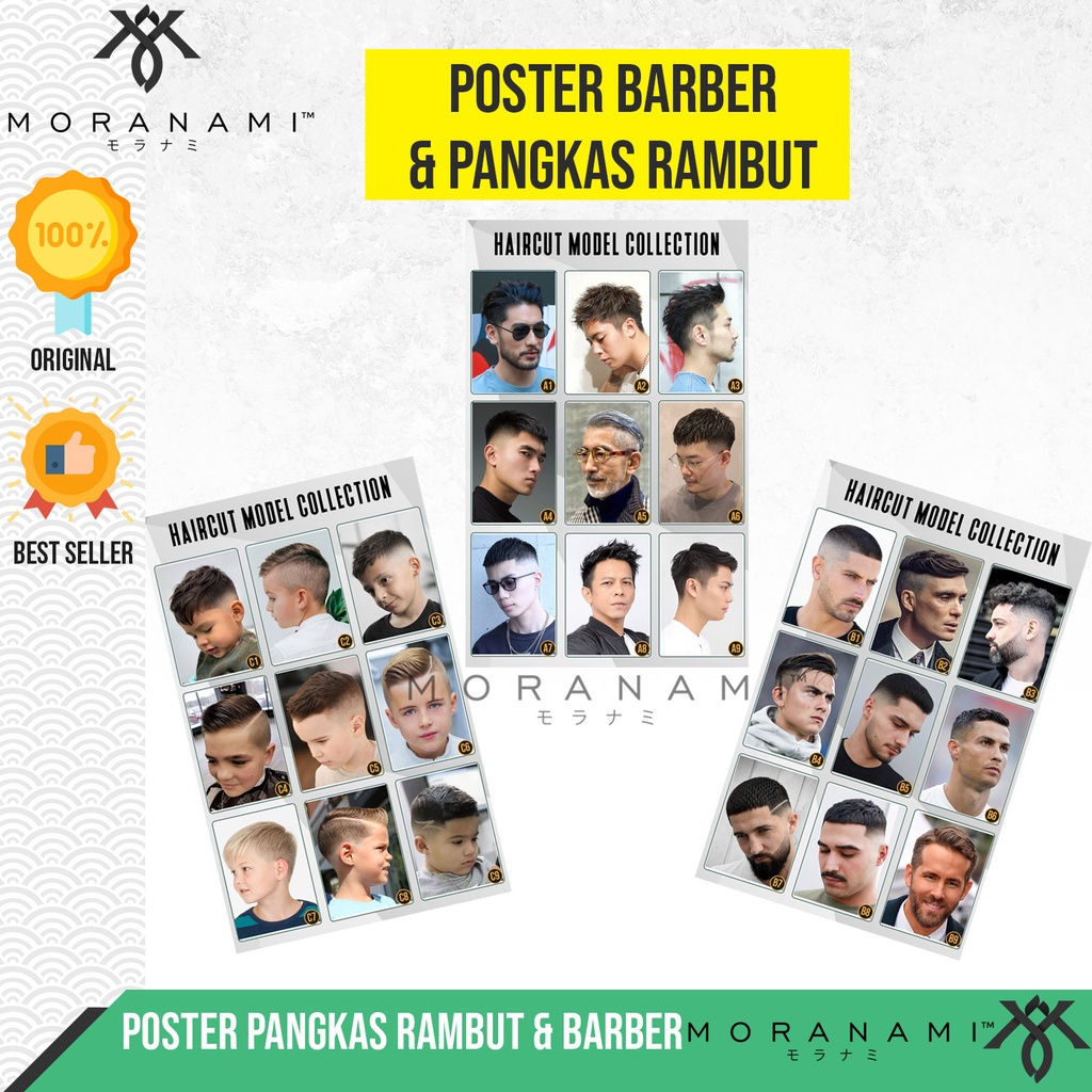 Hair Barber Poster Barber Barbershop Poster Haircut Hairstyles | Shopee ...