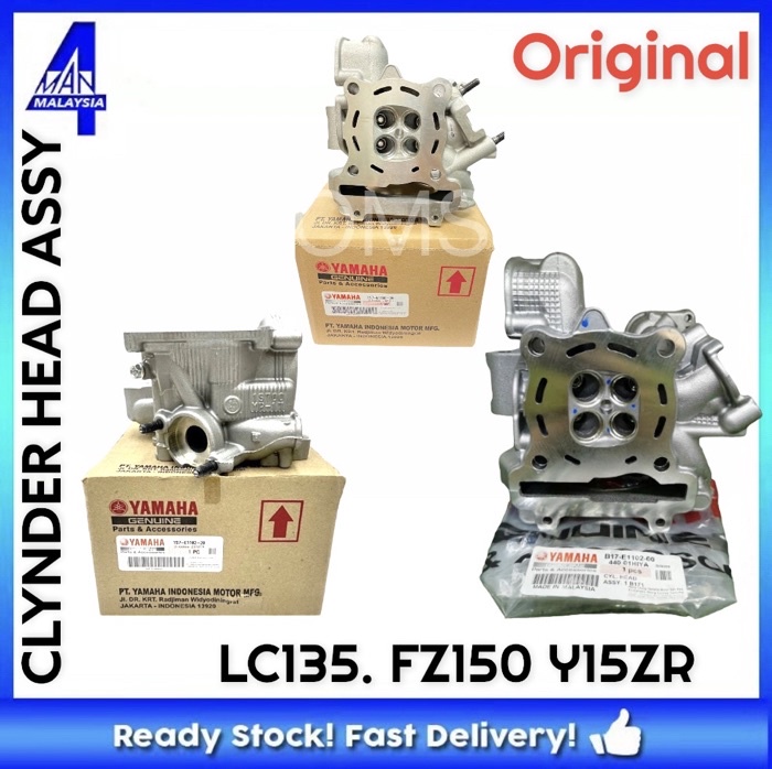 LC135 CYLINDER HEAD ONLY ORIGINAL FZ150 FZ 150 Y15 Y15ZR HEAD KOSONG ONLY CLYINDER HEAD ASSY ...