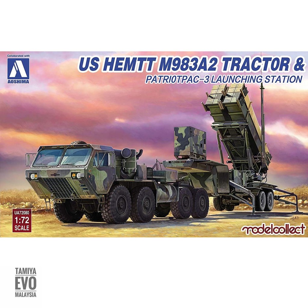 AOSHIMA (1/72) US HEMTT M983A2 Tractor & Patriot PAC-3 Launching ...