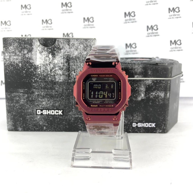 Casio G-Shock Red Ion Plating GMW-B5000RD-4 International Set Bluetooth ...