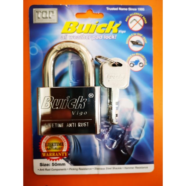 [ORIGINAL] BUICK 50MM Padlock (1pc) | Shopee Malaysia