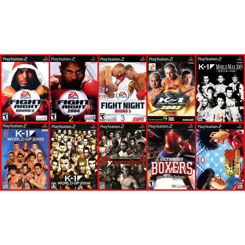 Fight Night Round/K-1/Ippo Boxing Games PS2 playstation 2 | Shopee Malaysia