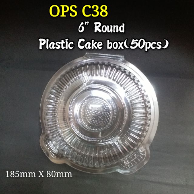 BENXON OPS C-38 / 6" Round Plastik Disposable Cake Tray (50pcs) - Bekas ...