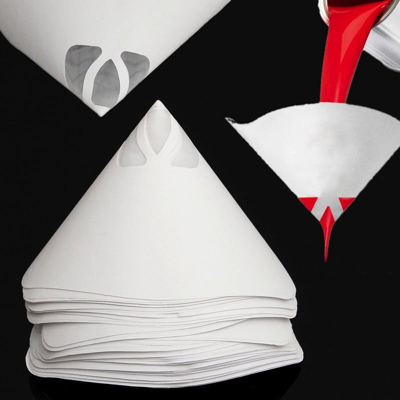 10/50/100Pcs/Set Paper Fine Paint Strainers Paper Paint Conical ...