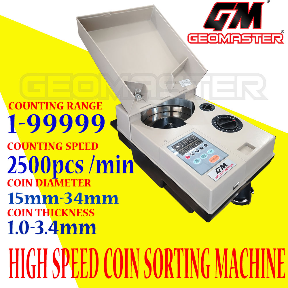 GEOMASTER Speed Coin Counter , Coin Sorter Machine - Heavy Duty Machine ...