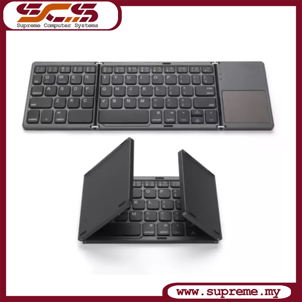 Table Handphone Laptop Keyboard Super Slim panel two fold rechargeable ...