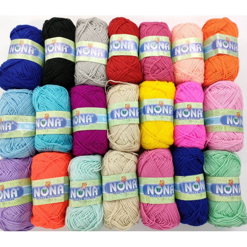 {Ready Stock}Benang Kait Brand Nona ⭐No.73-94 ⭐Nona Knitting Yarn 1biji ...