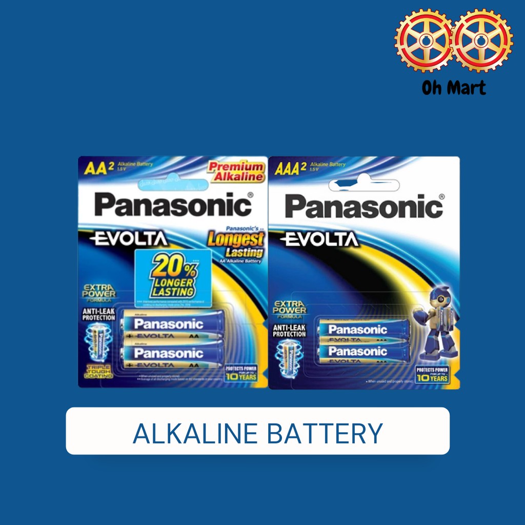 Panasonic Evolta Alkaline Battery AA2/AAA2 2 PCS | Shopee Malaysia