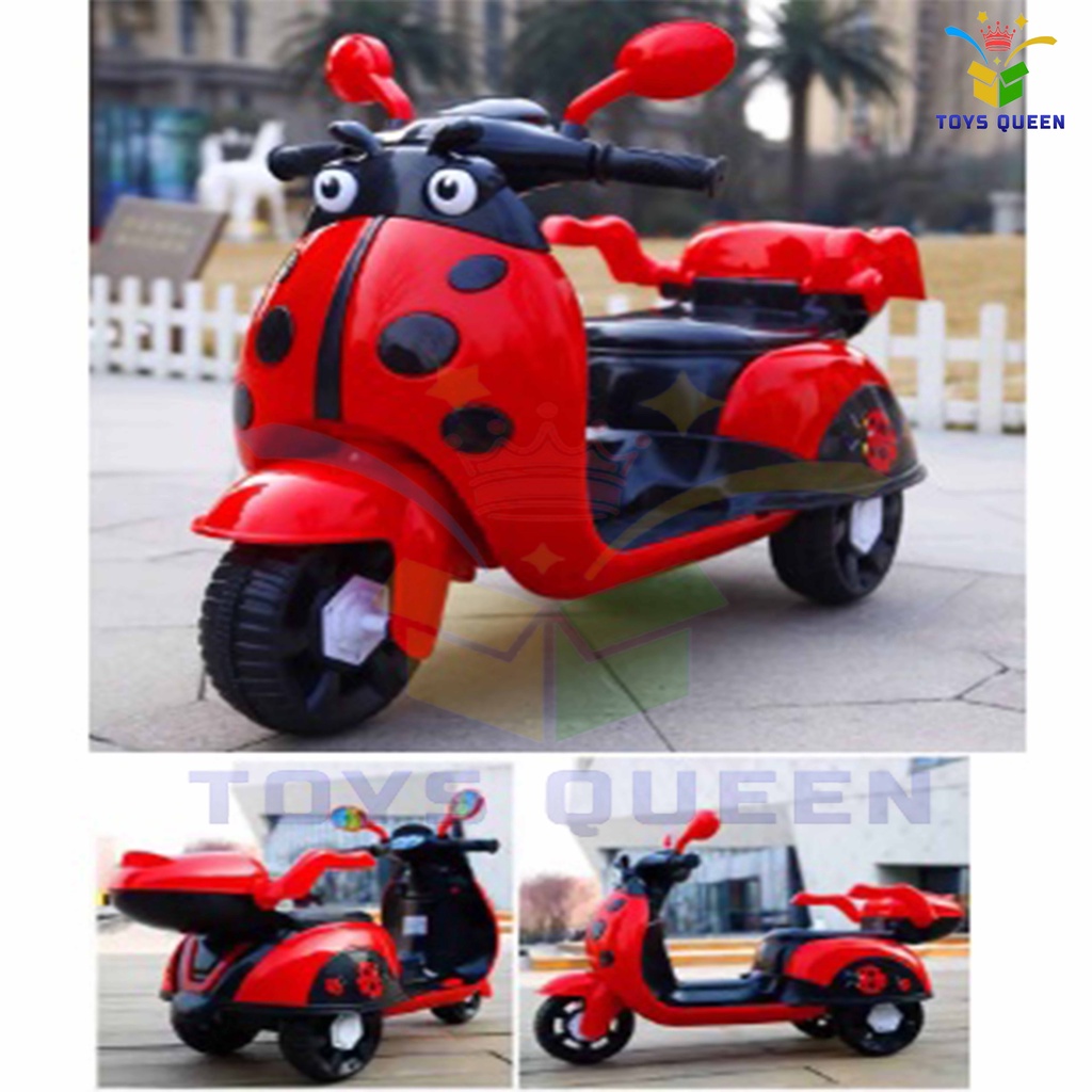 Kids Ride On Ladybug Design Motor Rechargeable Battery Comes With Music ...