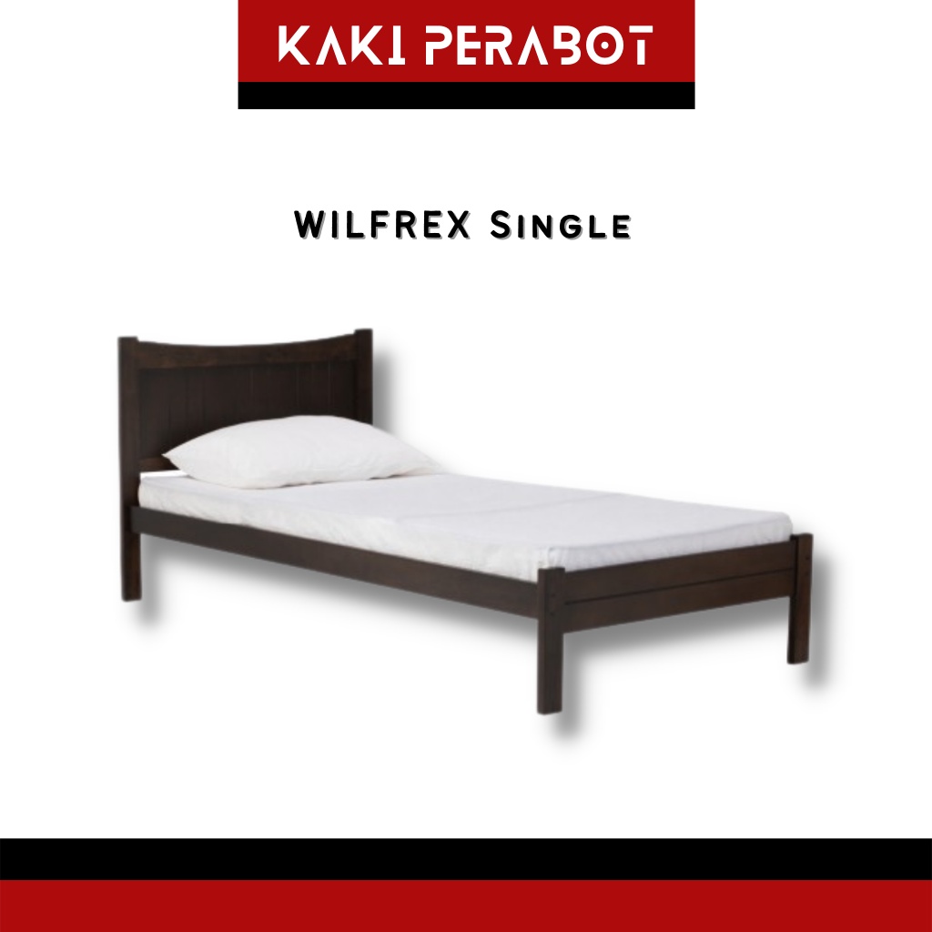 WILFREX Single Bed Frame Single Bedframe Katil Single Murah Katil ...