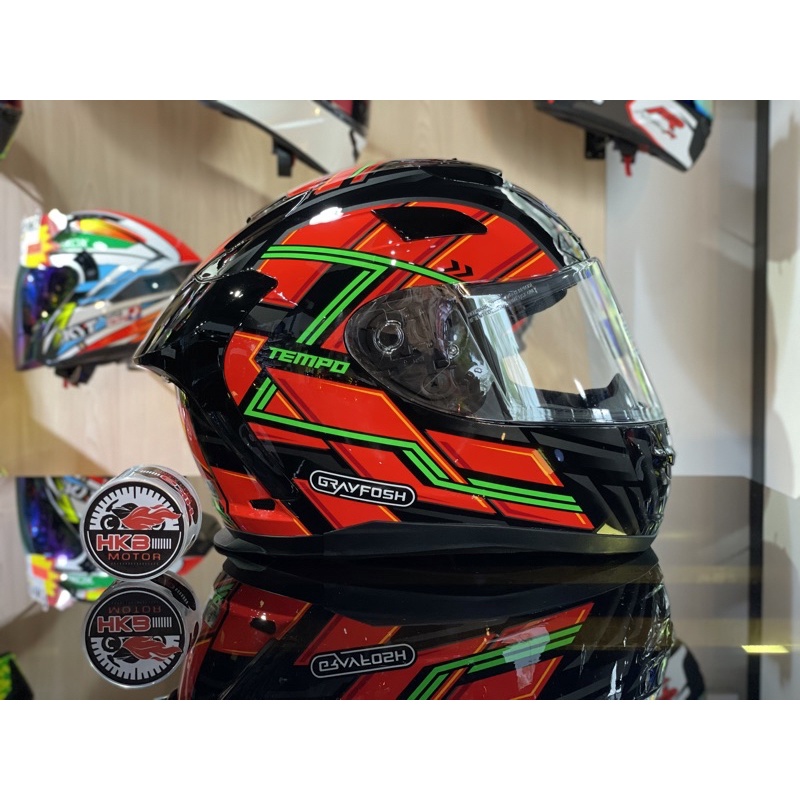 GRAYFOSH X12 TEMPO FULLFACE HELMET | Shopee Malaysia